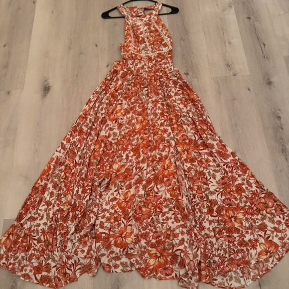 Abel The Label | Dresses | Orange And White Halter Sundress For ...